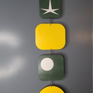Mid Century Modern Hanging Wall Art, Retro MCM Atomic Starburst Art - Etsy