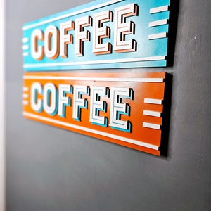 Retro Coffee Bar Sign, 1950's Diner Sign, Mid Century Modern - Etsy