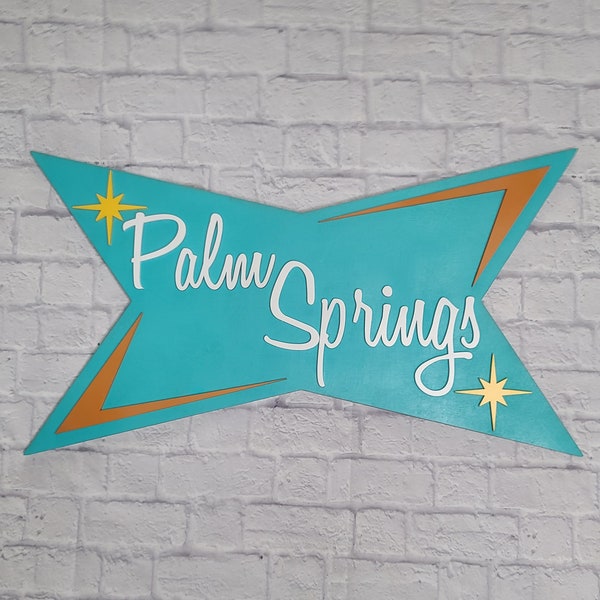 Mid Century Sign - Etsy