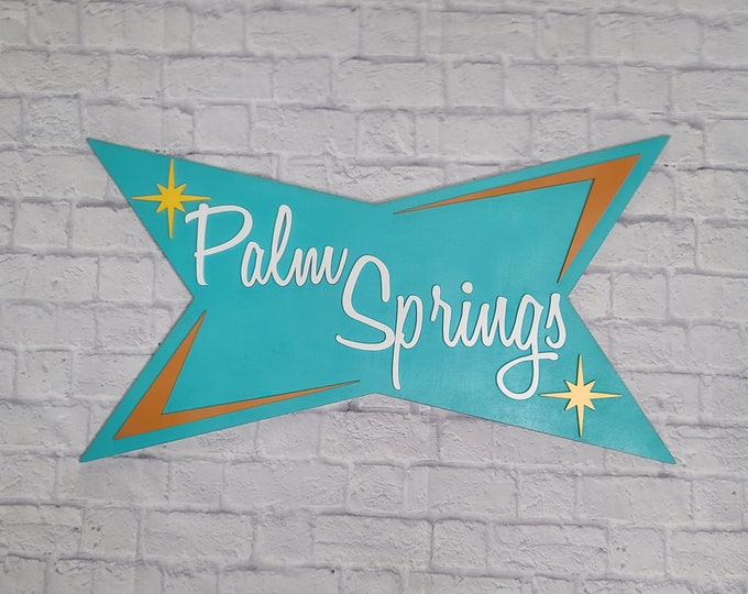 Cocktails, Retro, Mid Century Modern, 3D Layered Acrylic Sign, Bar Sign ...