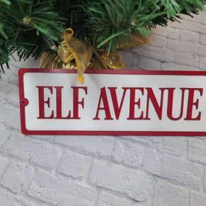 Christmas Street Signs, Elf Avenue, Reindeer Road, Holiday Sign - Etsy
