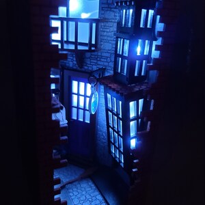Magic Wizard Alley Book Nook DIY KIT Wood Craft Model Kit - Etsy