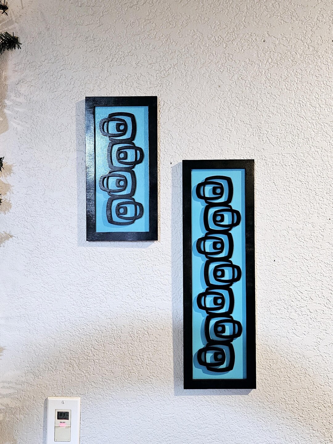 Mid Century Modern Atomic Wood Wall Art, Retro Style Art Work - Etsy