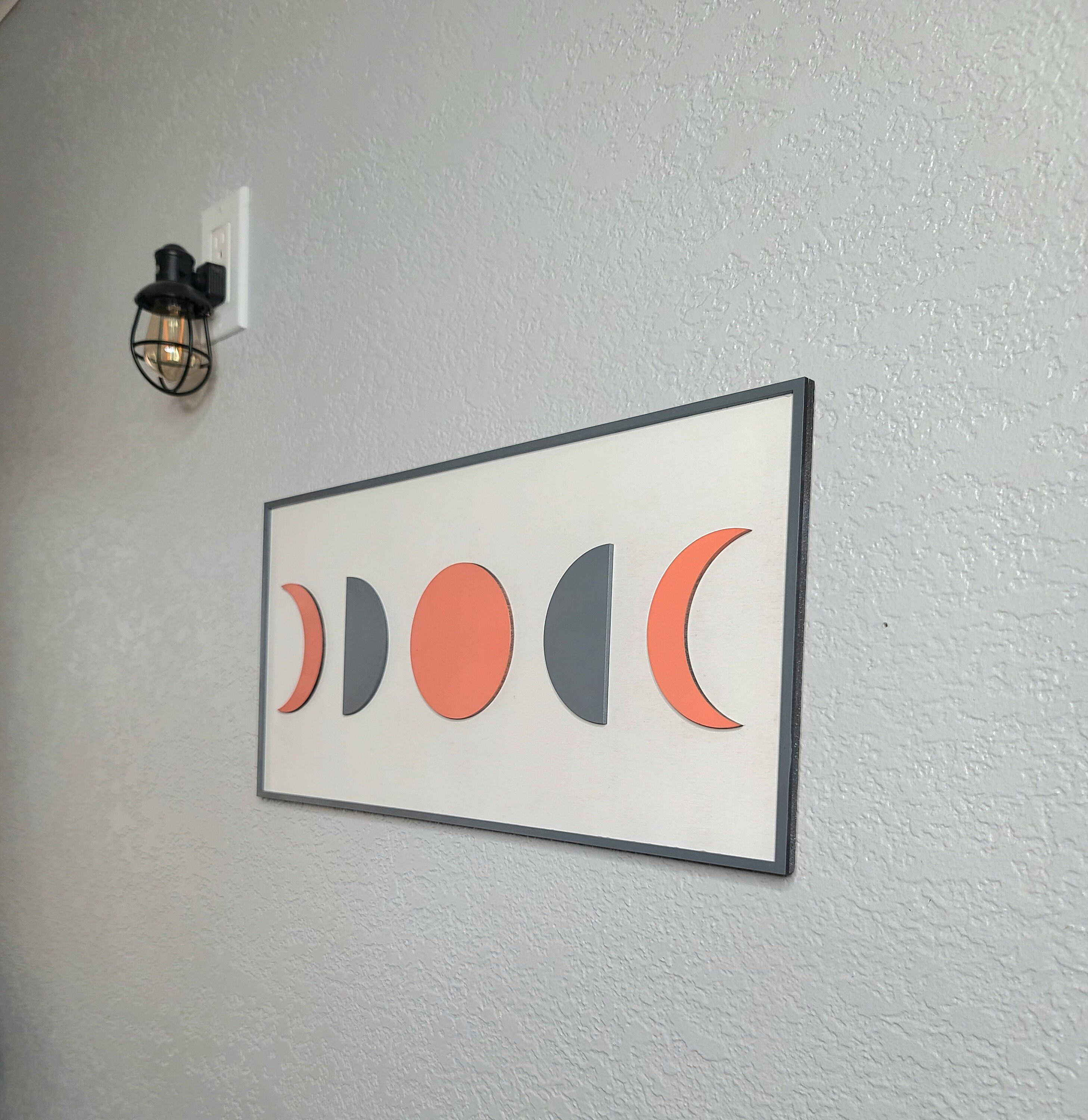 Mid Century Modern Moon Phase Art Minimalist Boho Wall Art - Etsy