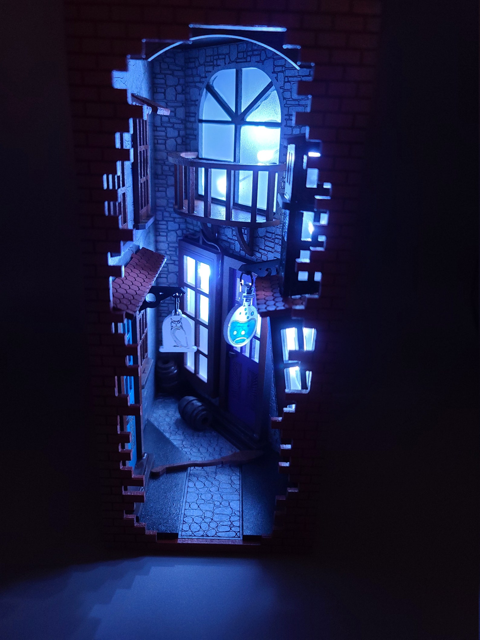 Magic Wizard Alley Book Nook DIY KIT Wood Crafts | Etsy