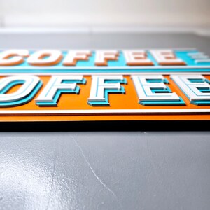 Retro Coffee Bar Sign, 1950's Diner Sign, Mid Century Modern - Etsy