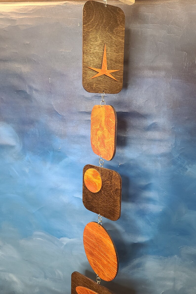 Mid Century Modern Hanging Wall Art, Retro MCM Atomic Starburst Art - Etsy