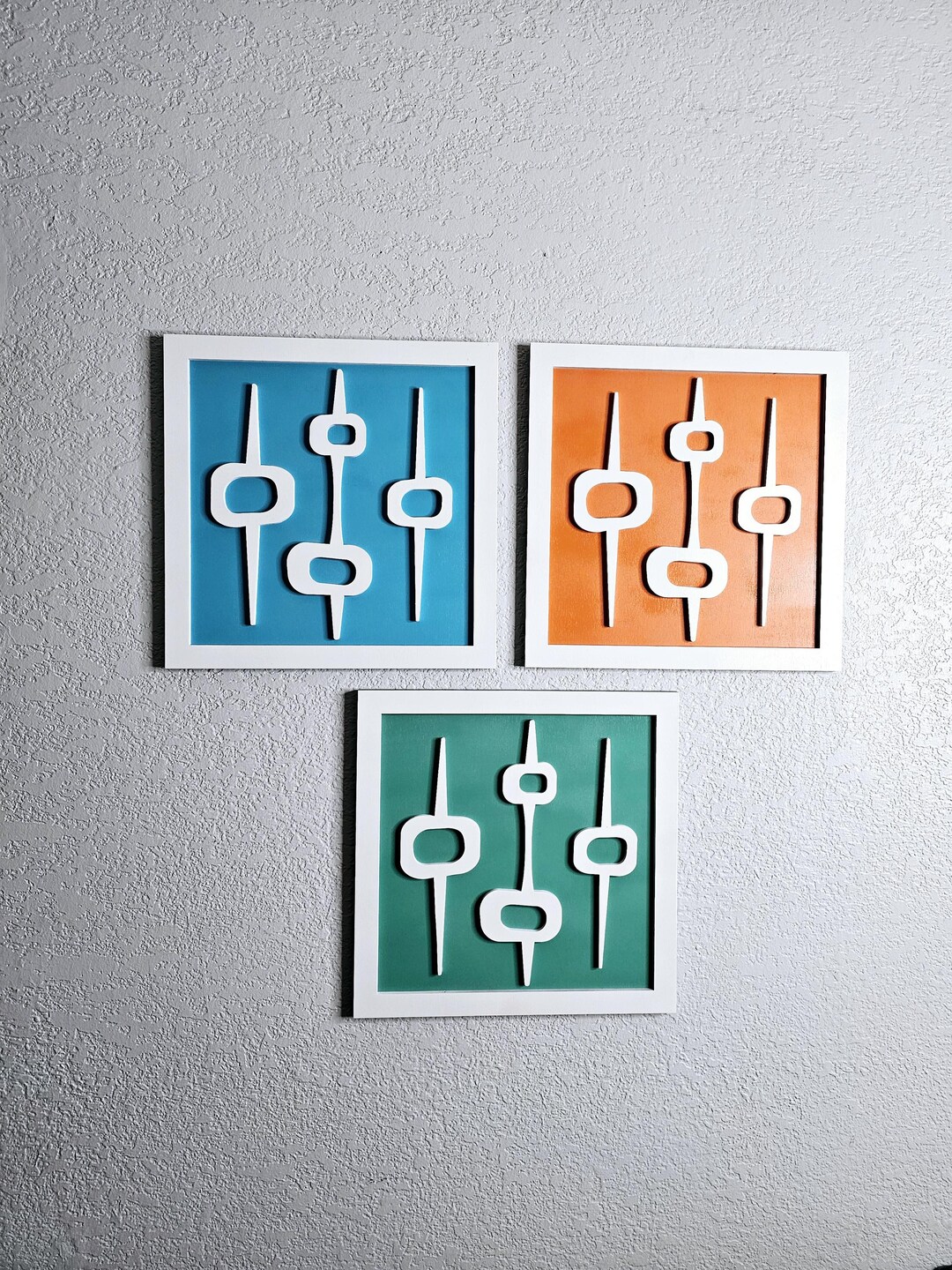 Mid Century Modern Wood Wall Art, Retro Style Wall Decor - Etsy