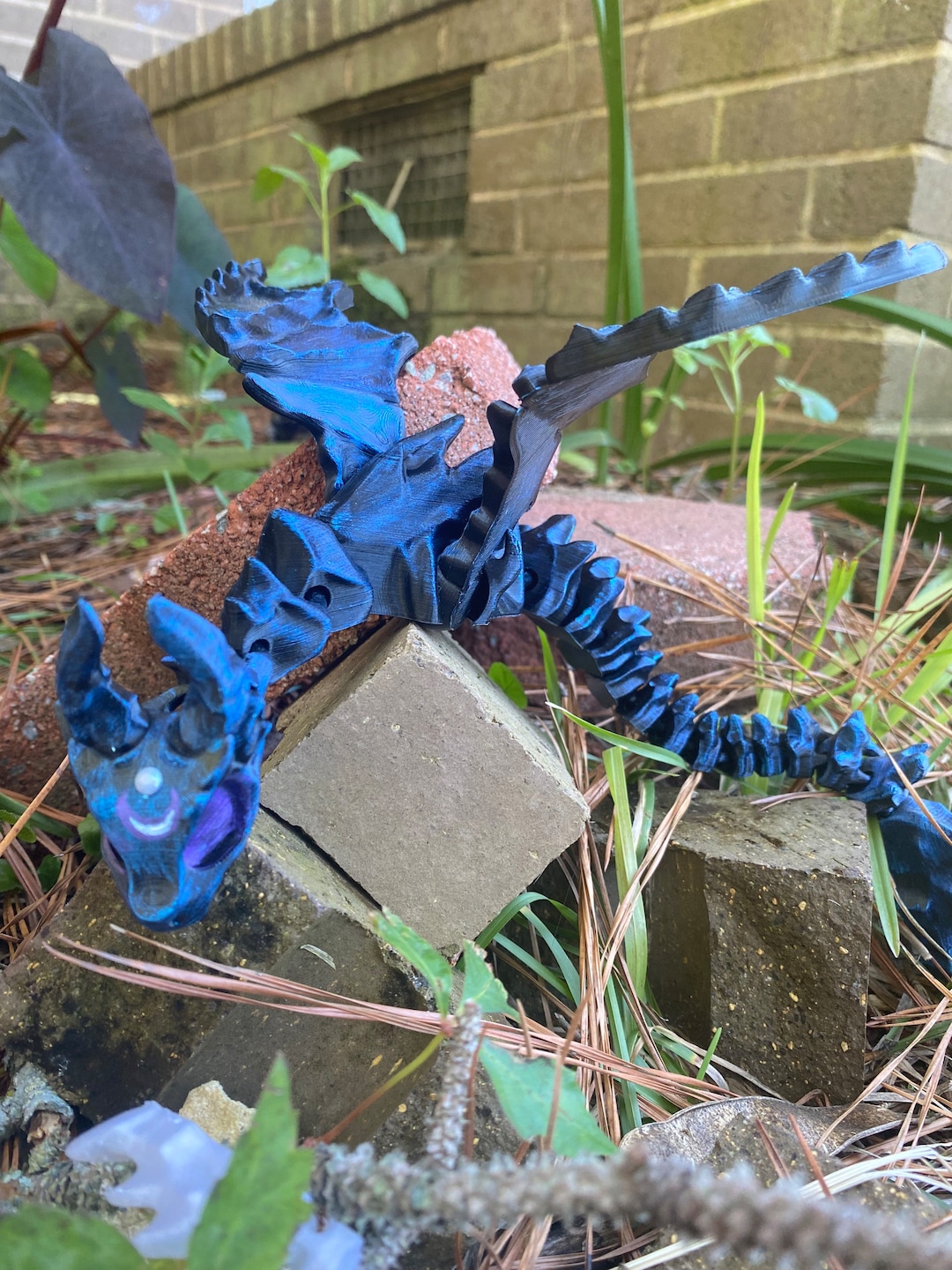 3D Printed Death Wish Spirit/ Baby Dragon/ Articulated Dragon / Cosplay ...