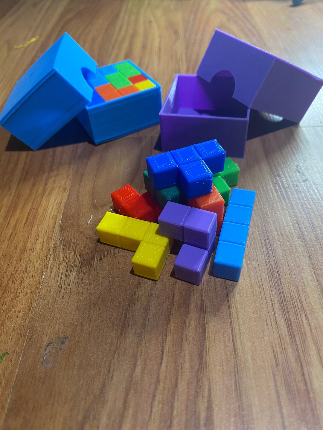 3D Printed Tetris Puzzle Box - Etsy