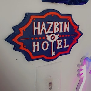 3D Printed Hazbin Hotel Sign Hazbin Hotel Keychain - Etsy
