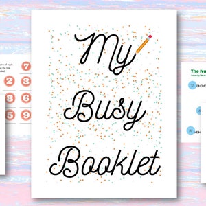 My Busy Booklet Preschool - Kindergarten Worksheet Set, Early Grade ...