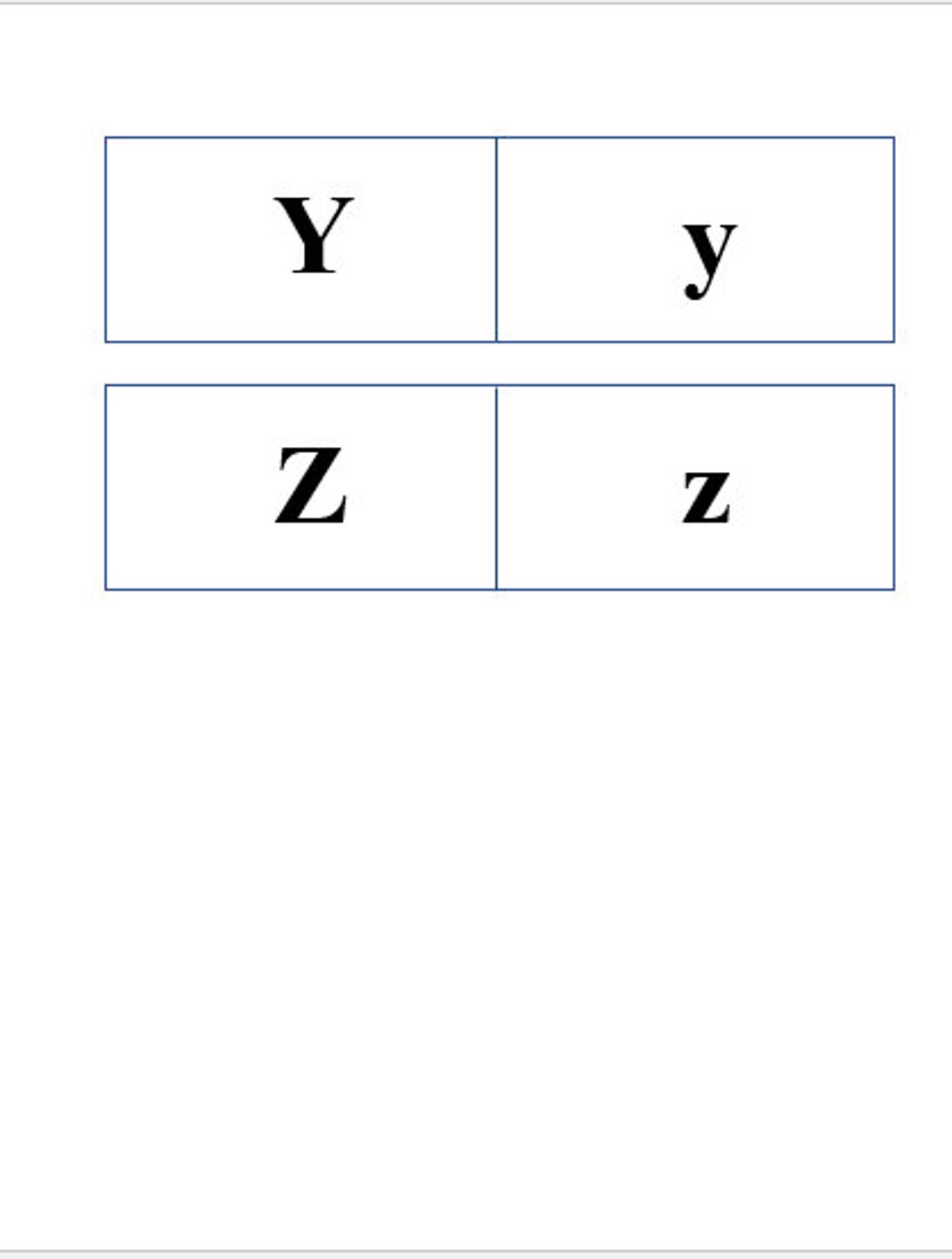 Alphabets Handout Featuring Upper Case and Lower Case; At-home Learning ...