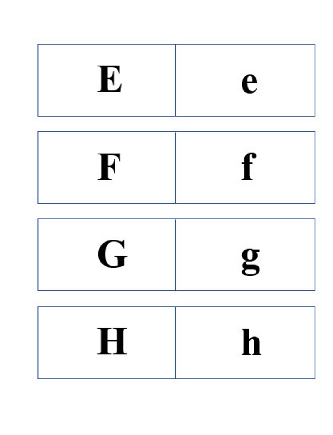 Alphabets Handout Featuring Upper Case and Lower Case; At-home Learning ...