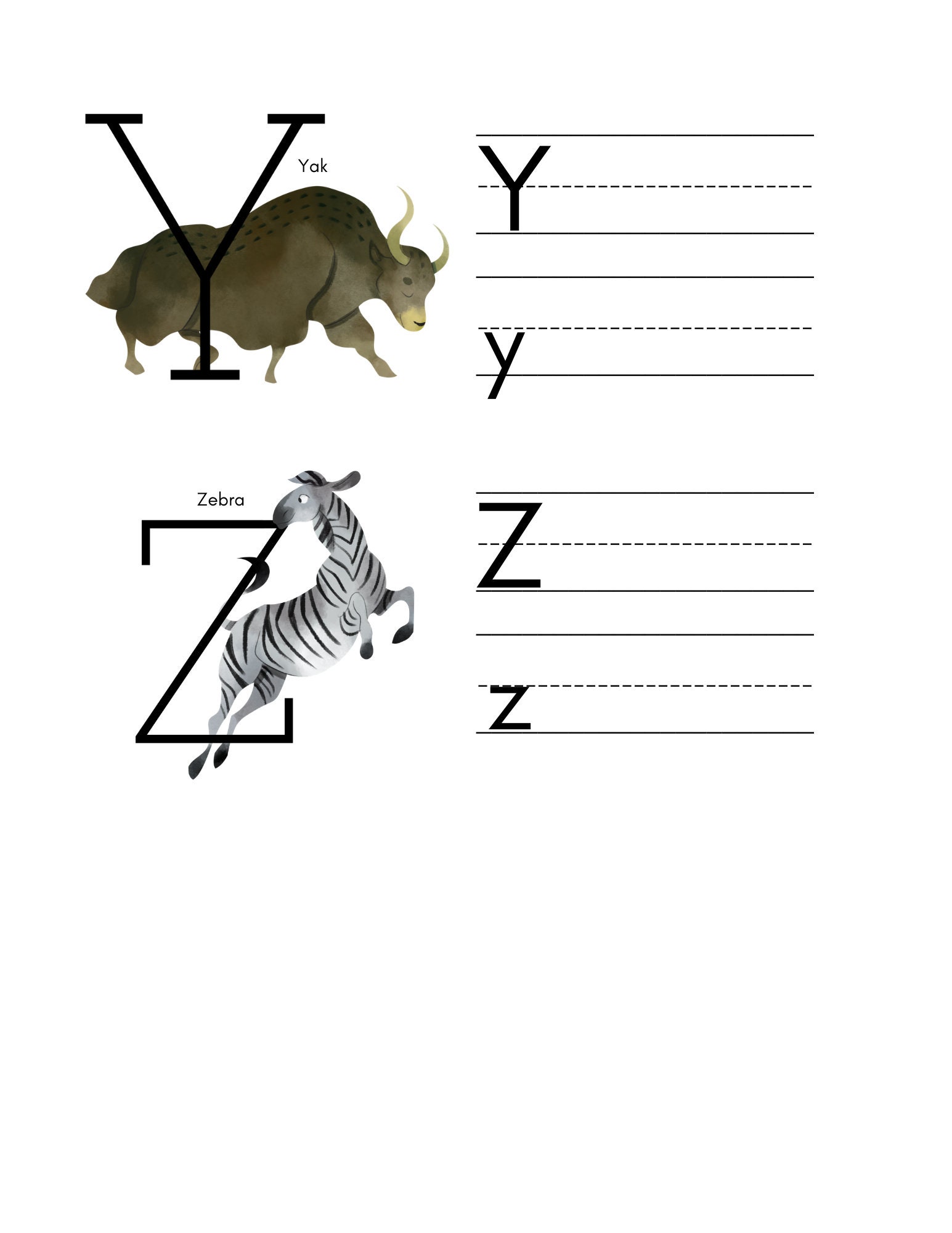 Fun Alphabet Practice Sheets Writing and Recognizing Letters ...