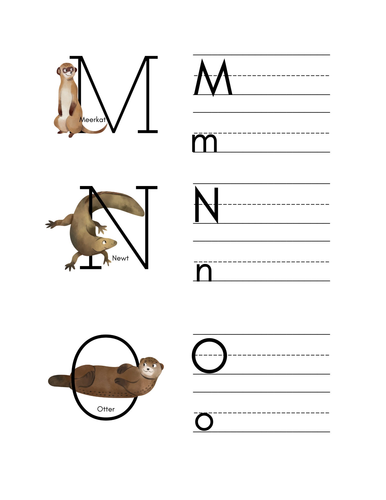 Fun Alphabet Practice Sheets Writing and Recognizing Letters ...
