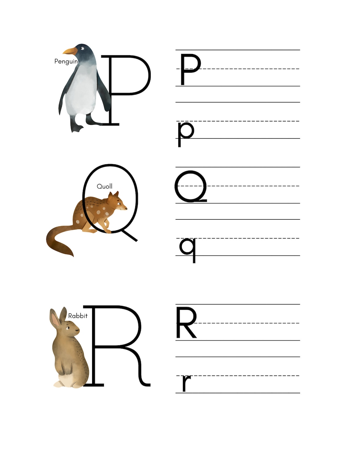 Fun Alphabet Practice Sheets Writing and Recognizing Letters ...