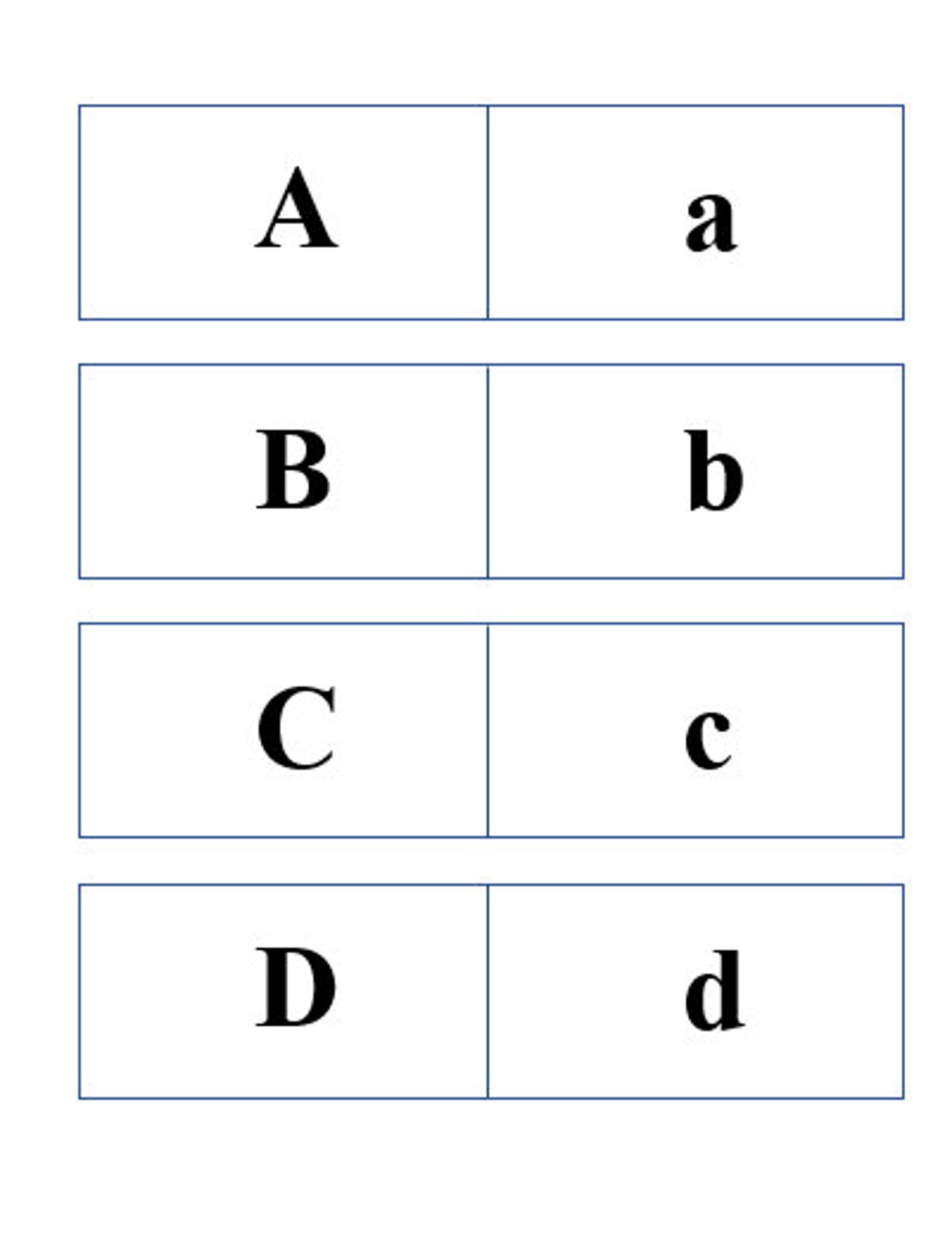 Alphabets Handout Featuring Upper Case and Lower Case; At-home Learning ...
