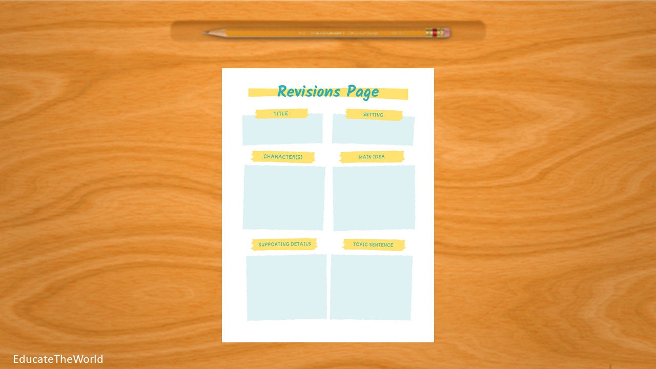 Writing Worksheet Set, Learning How to Write a Paragraph, Virtual an In ...