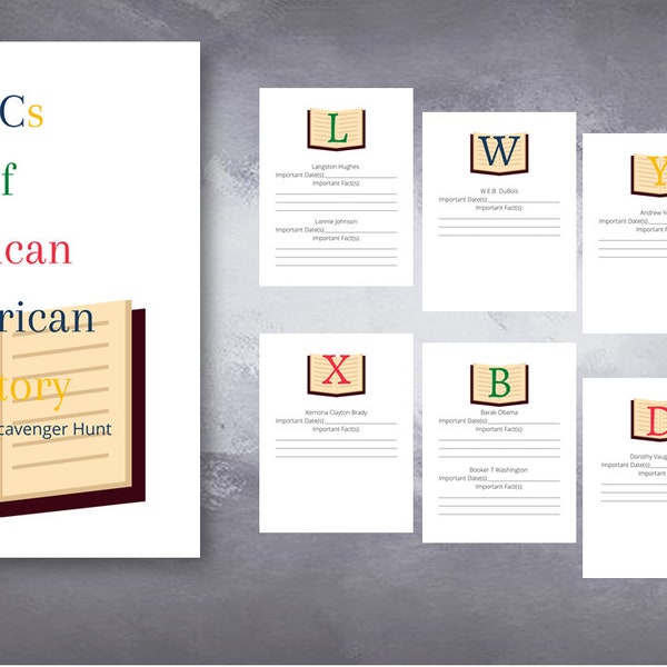 Black History Scavenger Hunt - Etsy