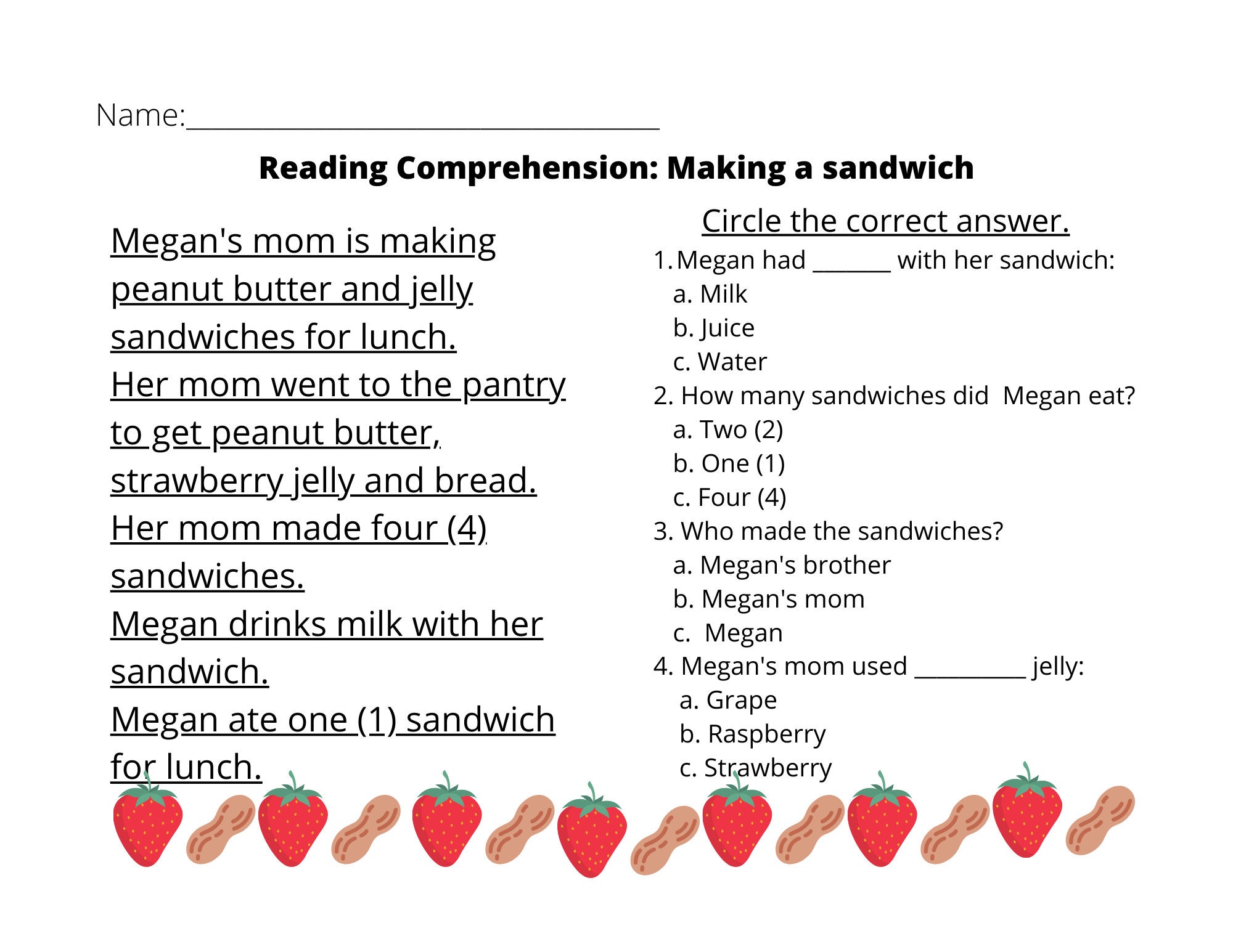 Reading Comprehension Packet; Literature Worksheets; At-home Learning ...