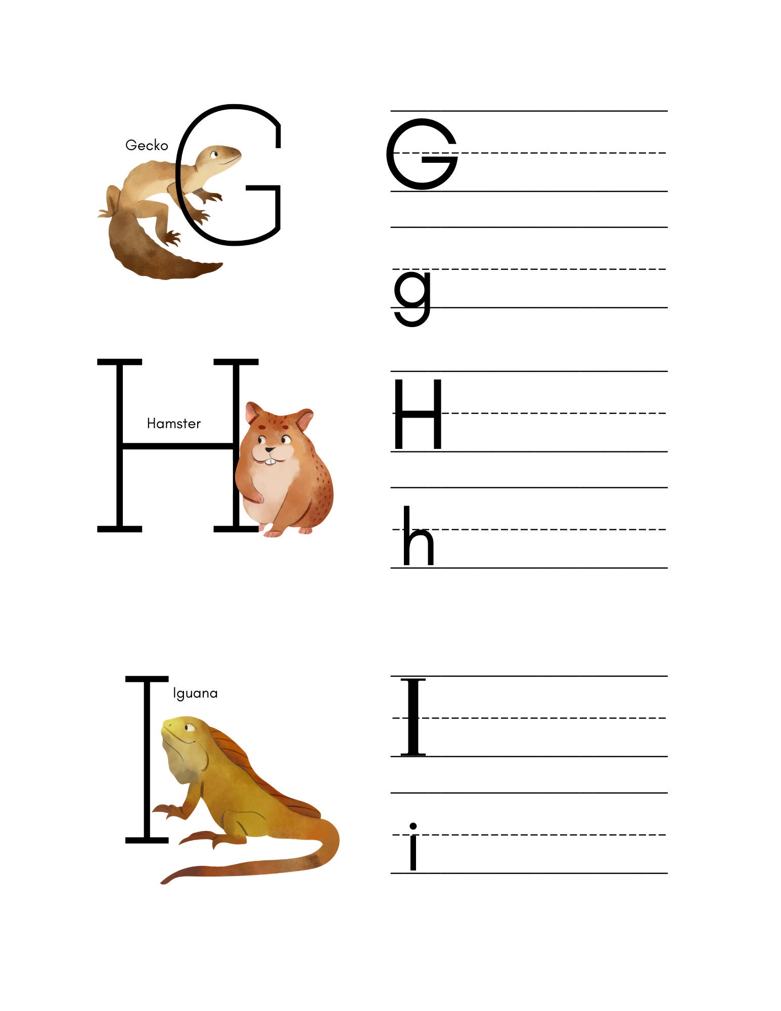 Fun Alphabet Practice Sheets Writing and Recognizing Letters ...