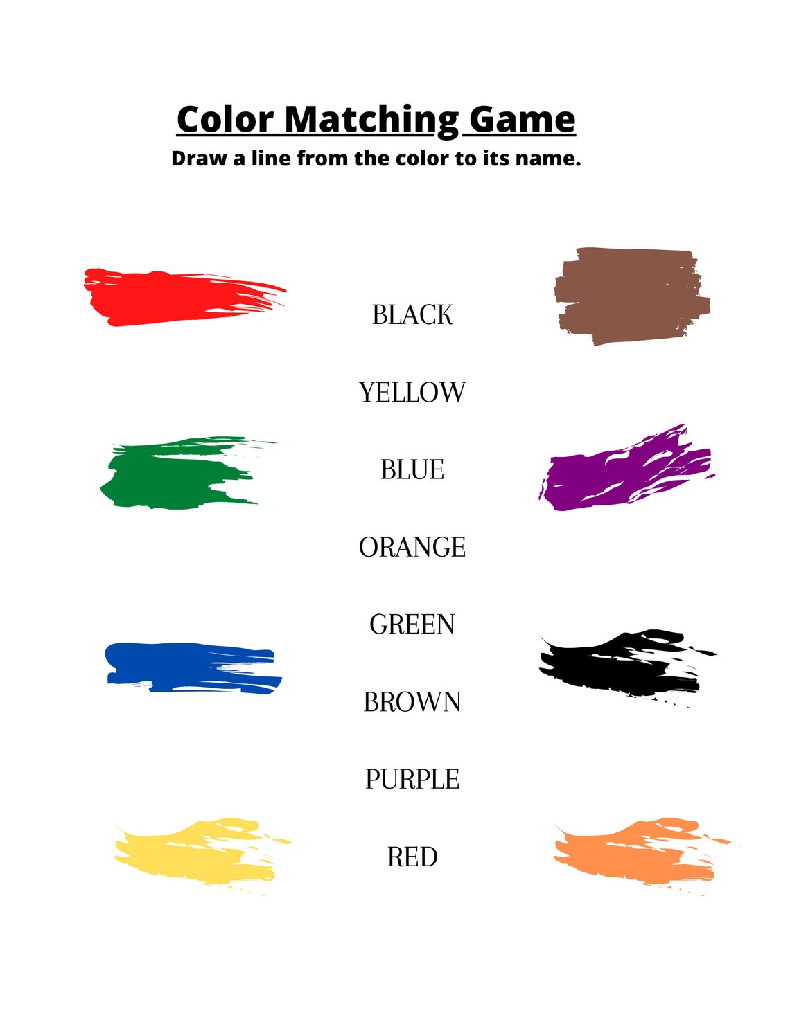 Color Matching Game; Learning and Reviewing Colors; Virtual Leaning and ...