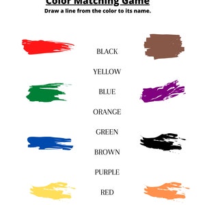 Color Matching Game; Learning and Reviewing Colors; Virtual Leaning and ...