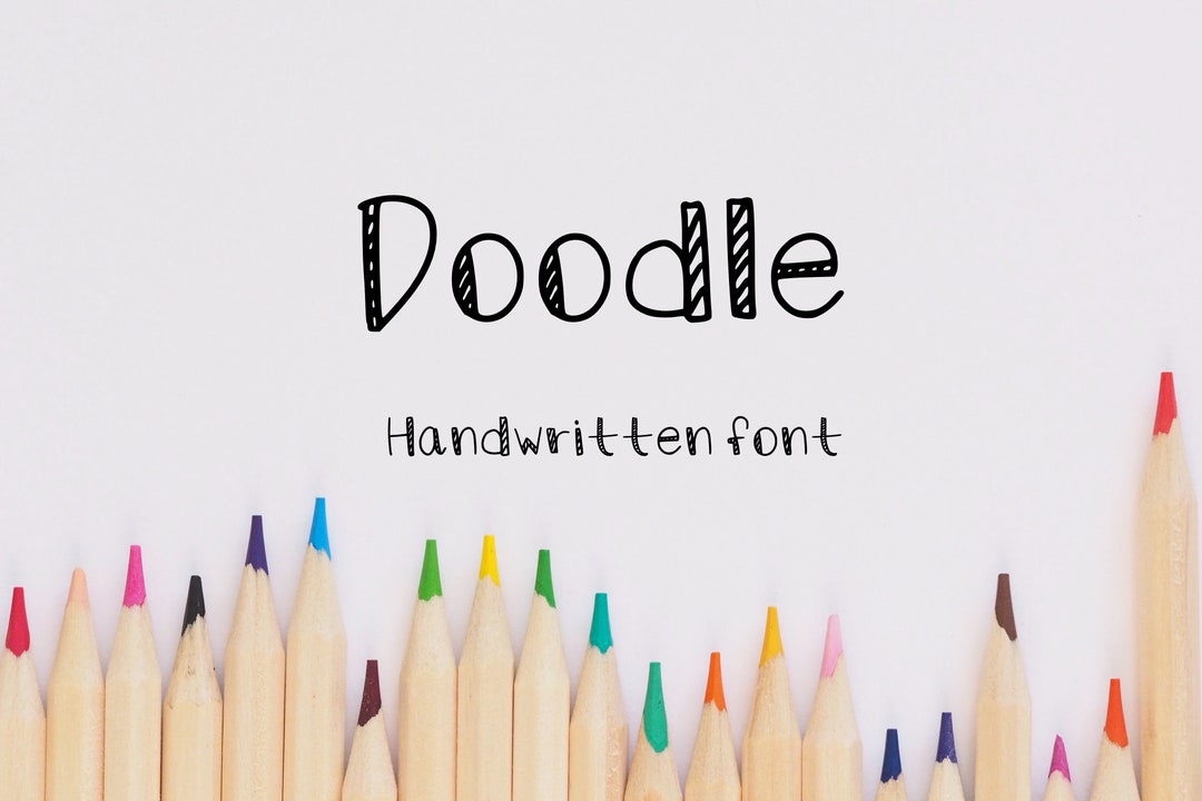 Doodle Font- Handwritten Font - Etsy