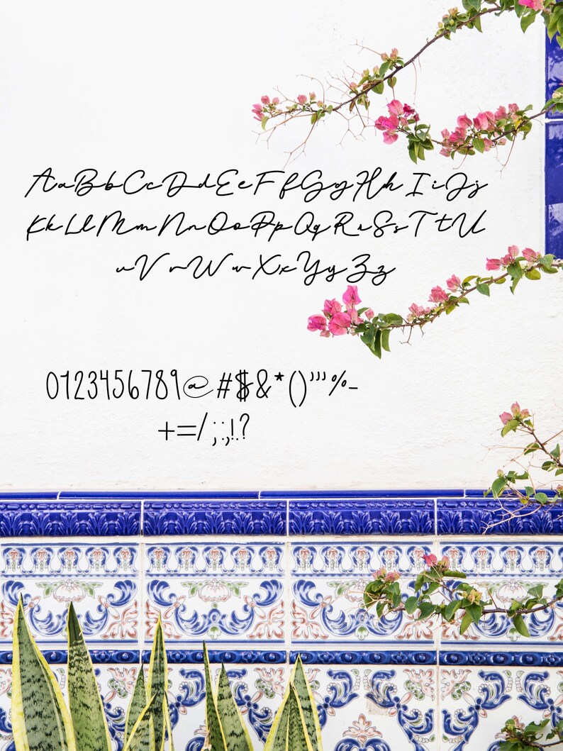 Santorini Font Bundle-handwritten Fonts - Etsy