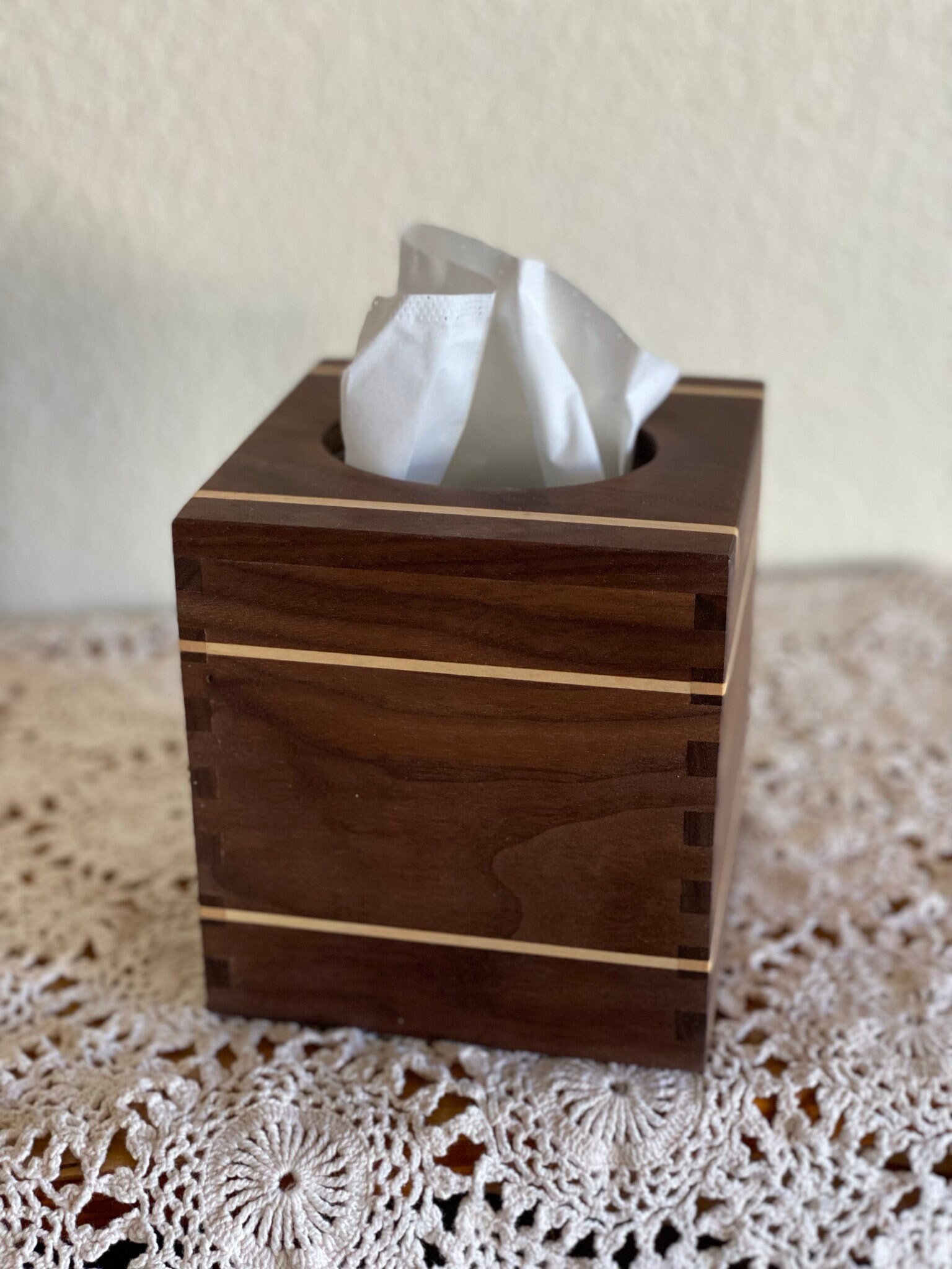 Wooden Tissue Box Cover - Etsy