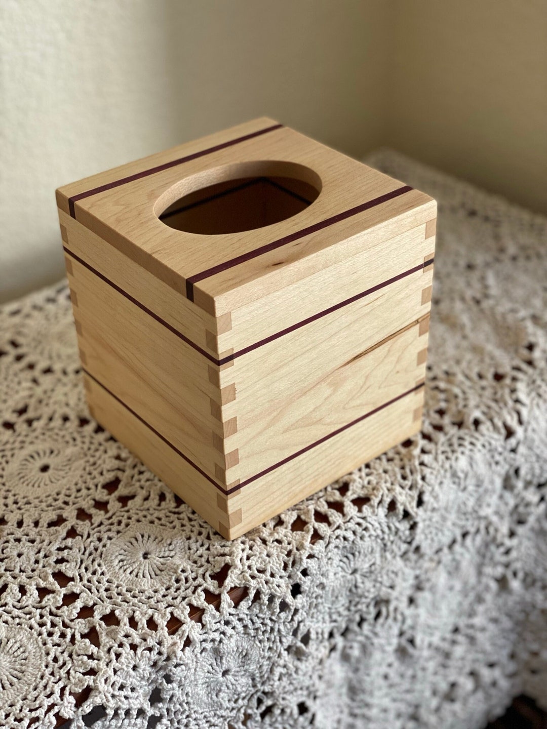 Wooden Tissue Box Cover - Etsy