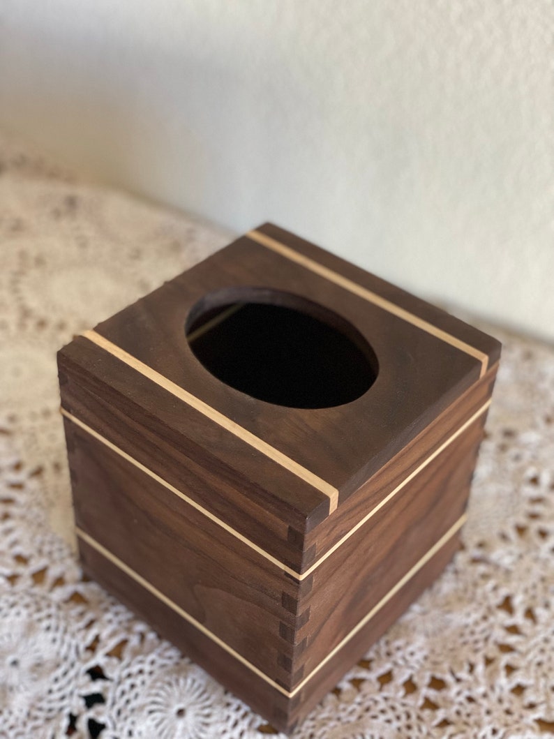 Wooden Tissue Box Cover - Etsy