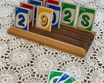 Playing Card Holder, Card Decks, Xl Cards, Hand Made Wood, Games, Solid ...