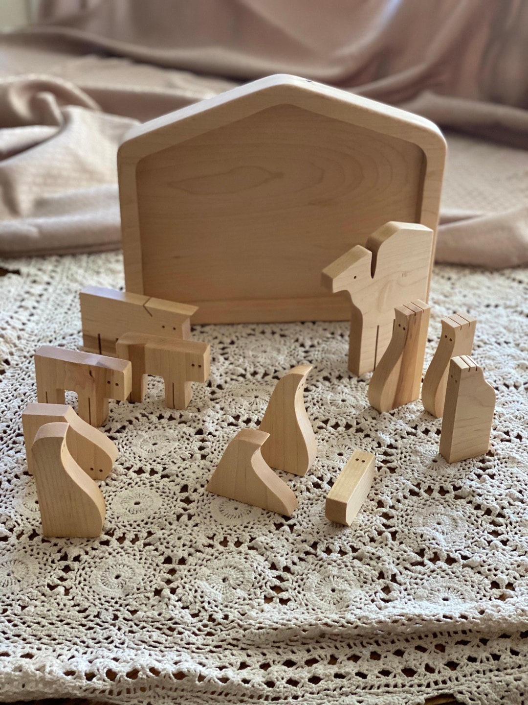 Wooden Nativity Puzzle - Etsy