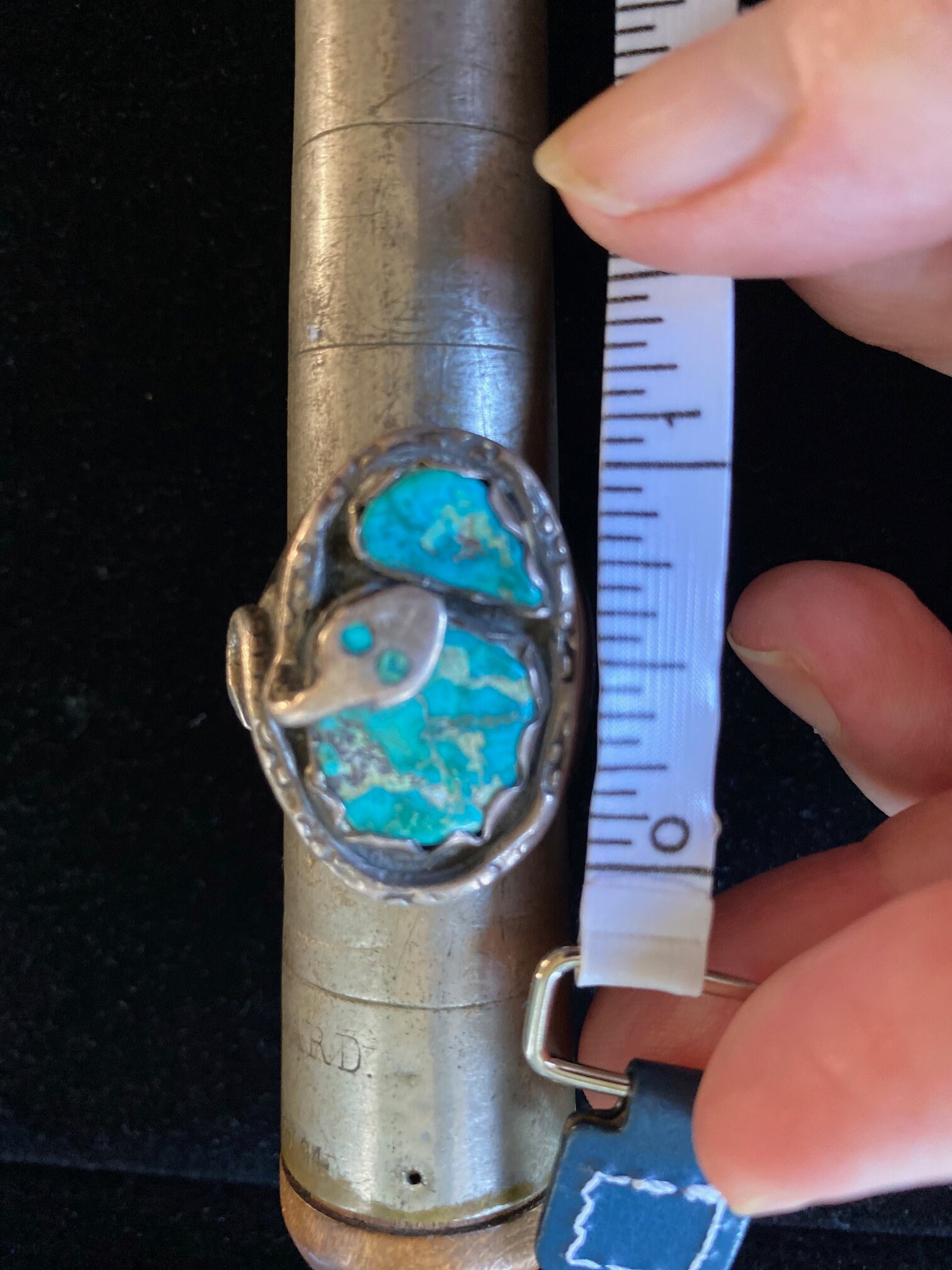 Vintage EFFIE C ZUNI Native American Turquoise Sterling Silver 32g Ring ...