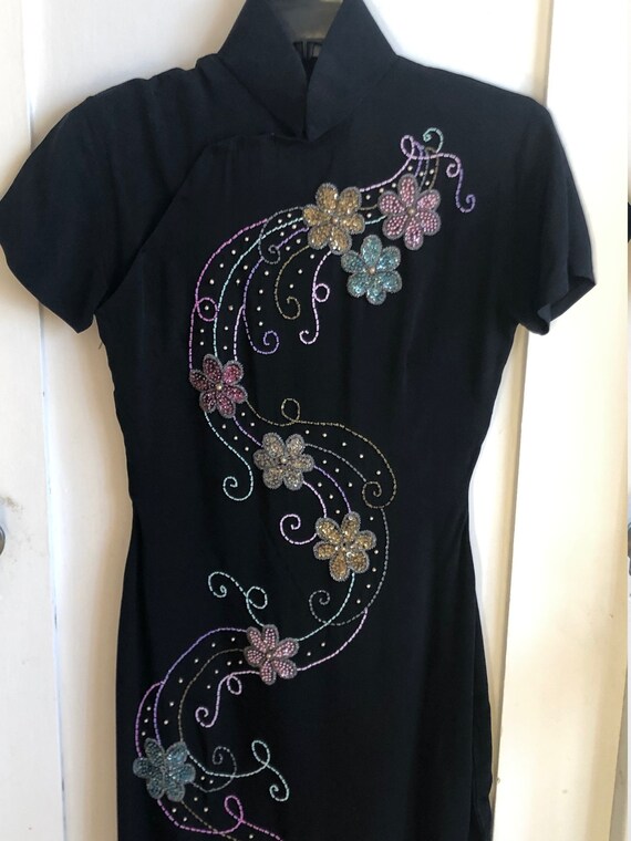Beaded cheongsam - Gem
