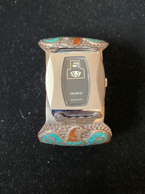 RARE Vintage Signed William Singer Navajo Cuff w Shef… - Gem