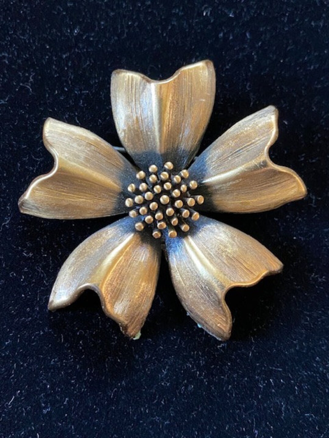 Vintage Signed Modernist TORTOLANI Gold Tone MCM Floral Brooch - Etsy
