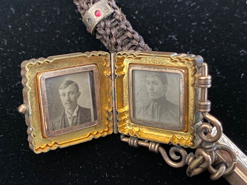 Victorian Antique Woven Hair Watch Fob Locket With Photos - Etsy
