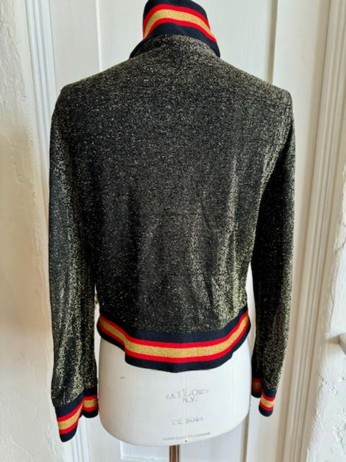 Vintage 1970's Black & Gold Metallic Roller Disco Jacket - Etsy