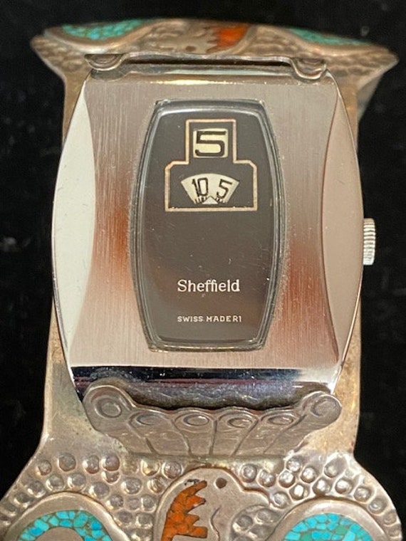 RARE Vintage Signed William Singer Navajo Cuff w Shef… - Gem