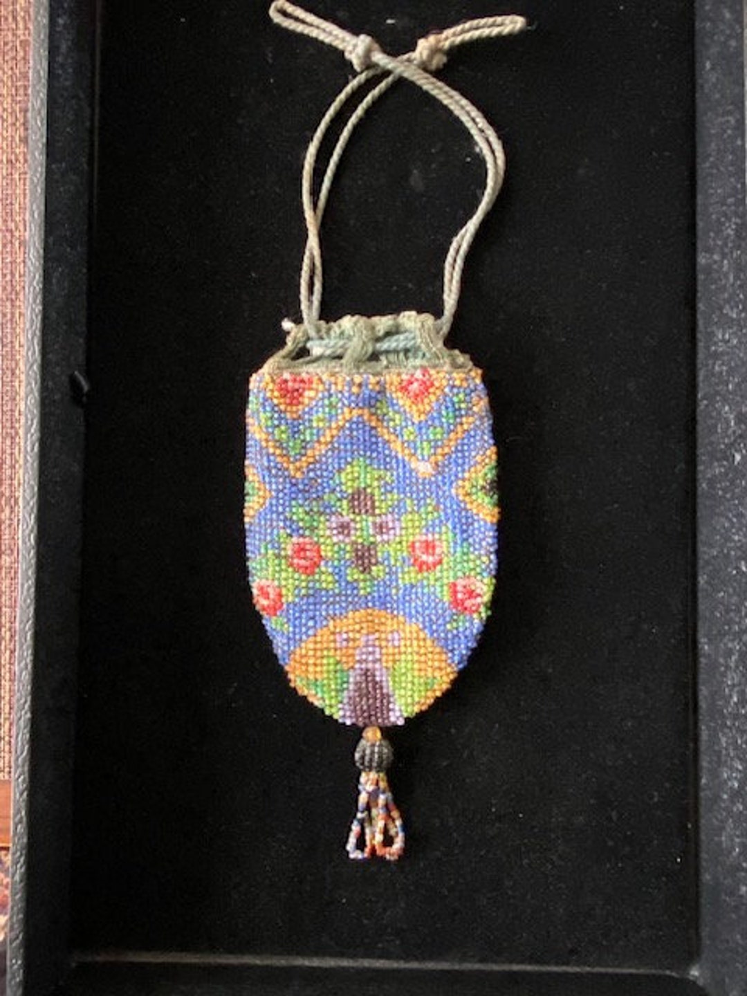Victorian Early 1900's Floral Beaded Small Reticule Handbag Germany - Etsy