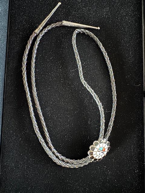 Vintage Zuni Native American Sun Face Bolo Tie - Etsy