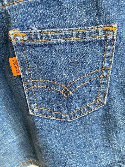 Vintage Orange Tab BIG E Levis Denim Hip Hugger Short Shorts Size 11 - Etsy