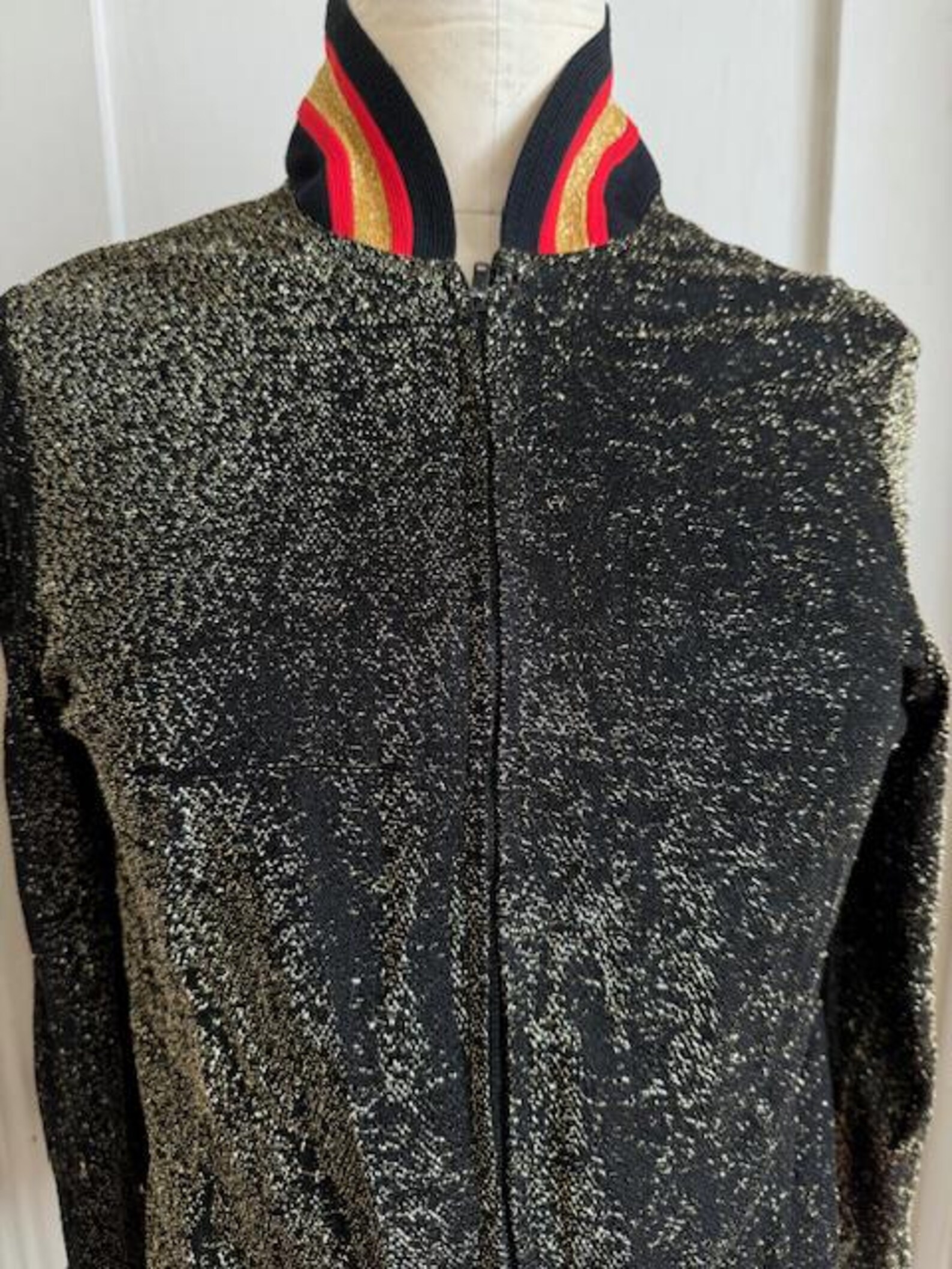 Vintage 1970's Black & Gold Metallic Roller Disco Jacket - Etsy