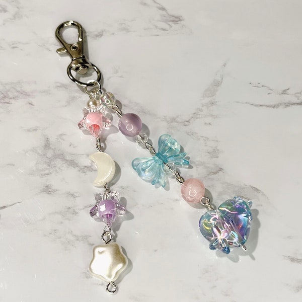 Kawaii Space Keychain - Etsy