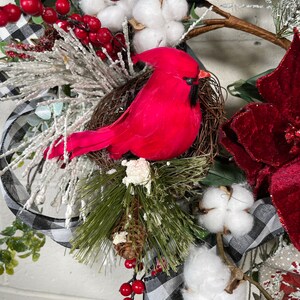 Winter Wreath for the Red Bird Lovers. Use on Your Covered Porches ...