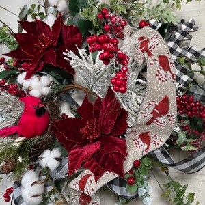 Winter Wreath for the Red Bird Lovers. Use on Your Covered Porches ...