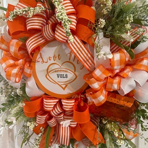 Tennessee Sports Fans Are Big Orange Gems! Love My Vols Wreath for ...